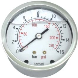 Manometer RS Ø50 0-2,5bar 1/4"B